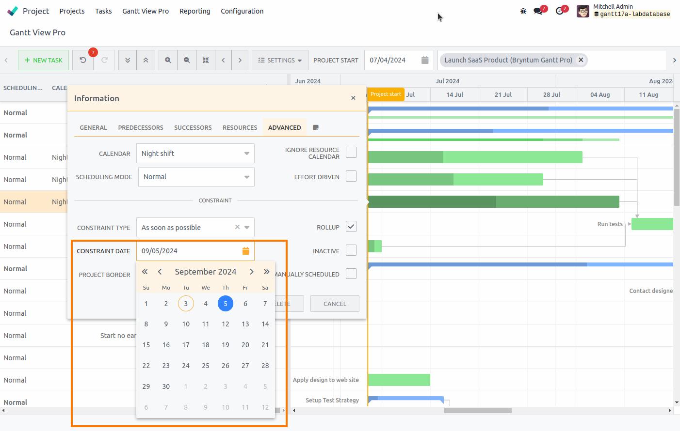 Bryntum Gantt for Odoo Docs