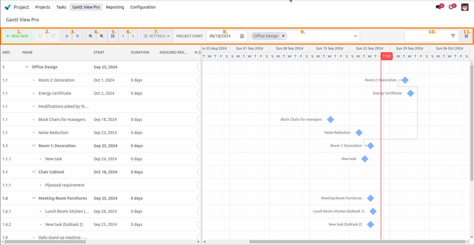 Bryntum Gantt for Odoo Docs